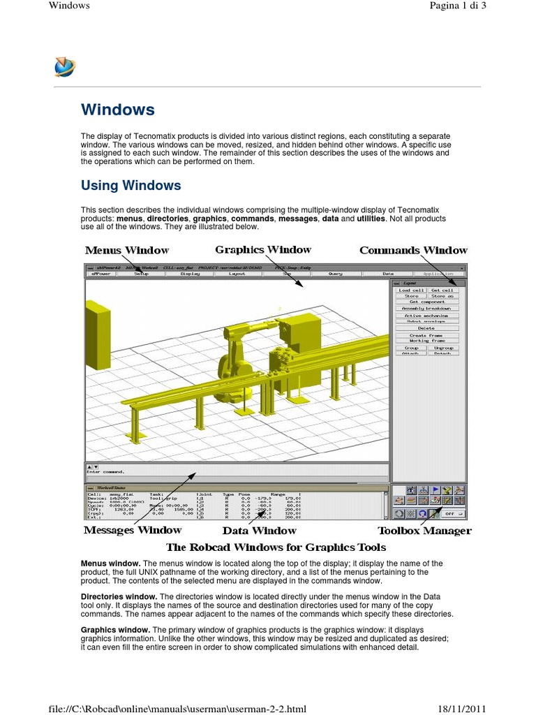 C Robcad Online Manuals Userman Userman-2-2 | PDF | Menu (Computing) | Button (Computing)