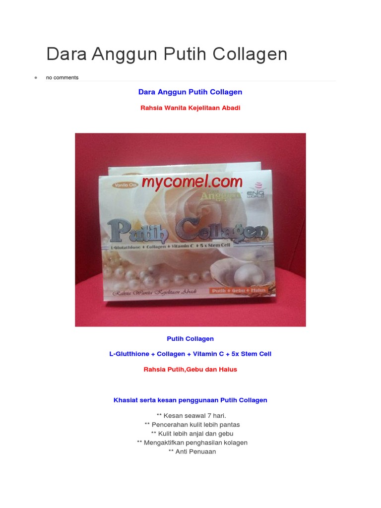 Dara Anggun Putih Collagen | PDF