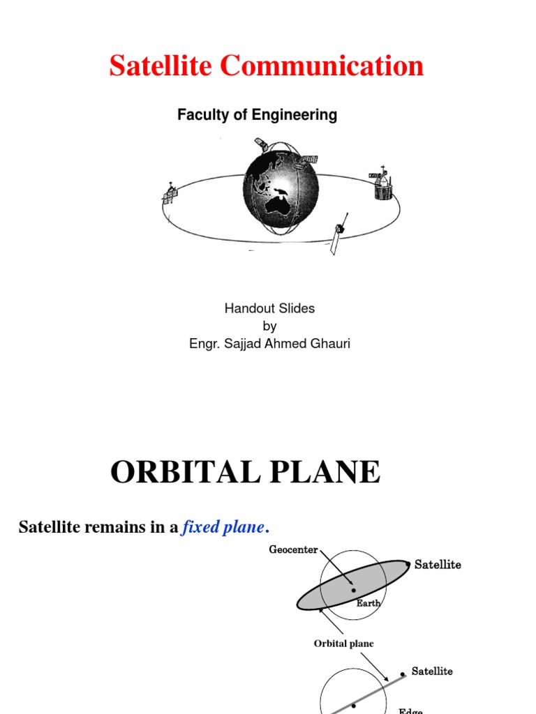 Lecture 3 | PDF | Orbital Inclination | Orbit