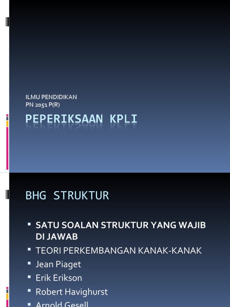 Peperiksaan KPLI | PDF