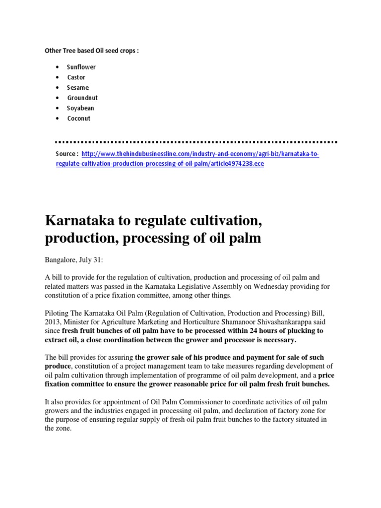 Palm Oil | PDF | Horticulture | Palm Oil