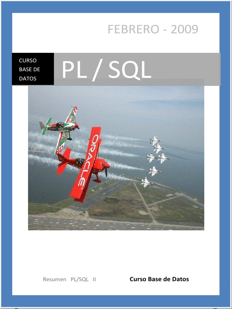 PLSQL Oracle | PDF | Tabla (base de datos) | Pl / Sql