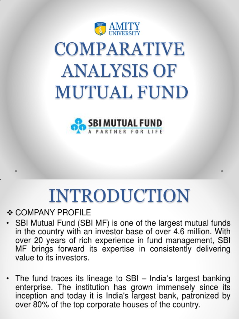 Comparative Analysis of Mutual Fund | PDF | Mutual Funds | Sharpe Ratio