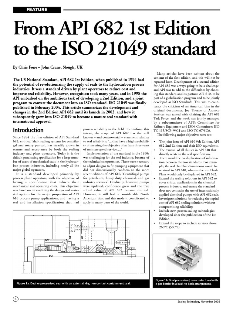 Api 682 Update PDF | PDF | International Organization For ...