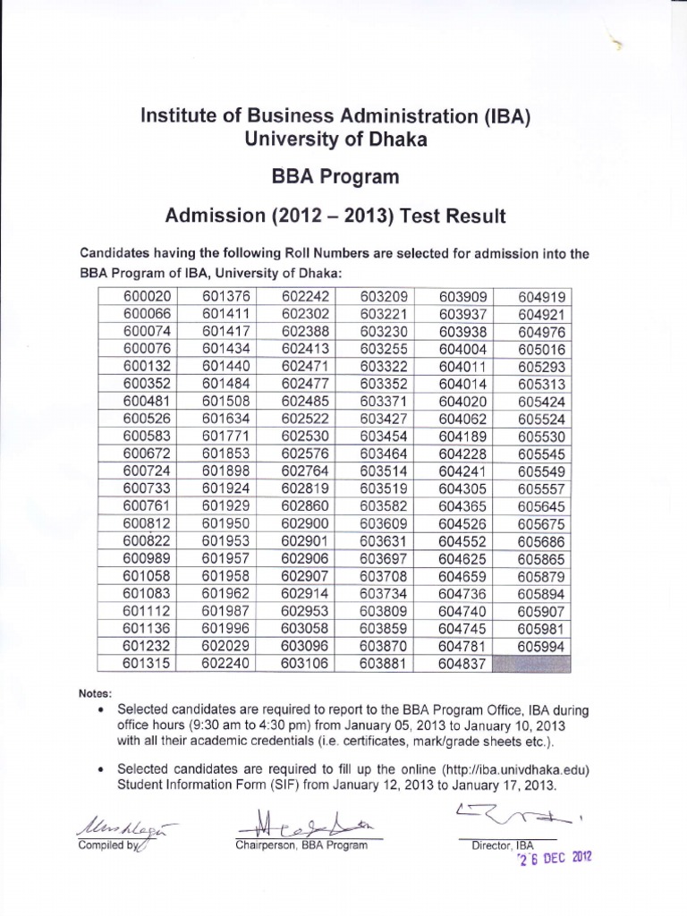 Lnstitute Administration Of: Business (lBA) University BBA Program Test ...
