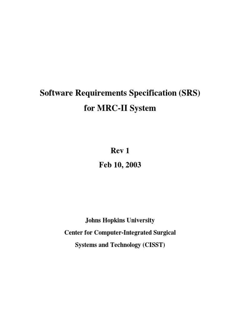 SRS Example 2 | PDF | Application Programming Interface | Control Theory
