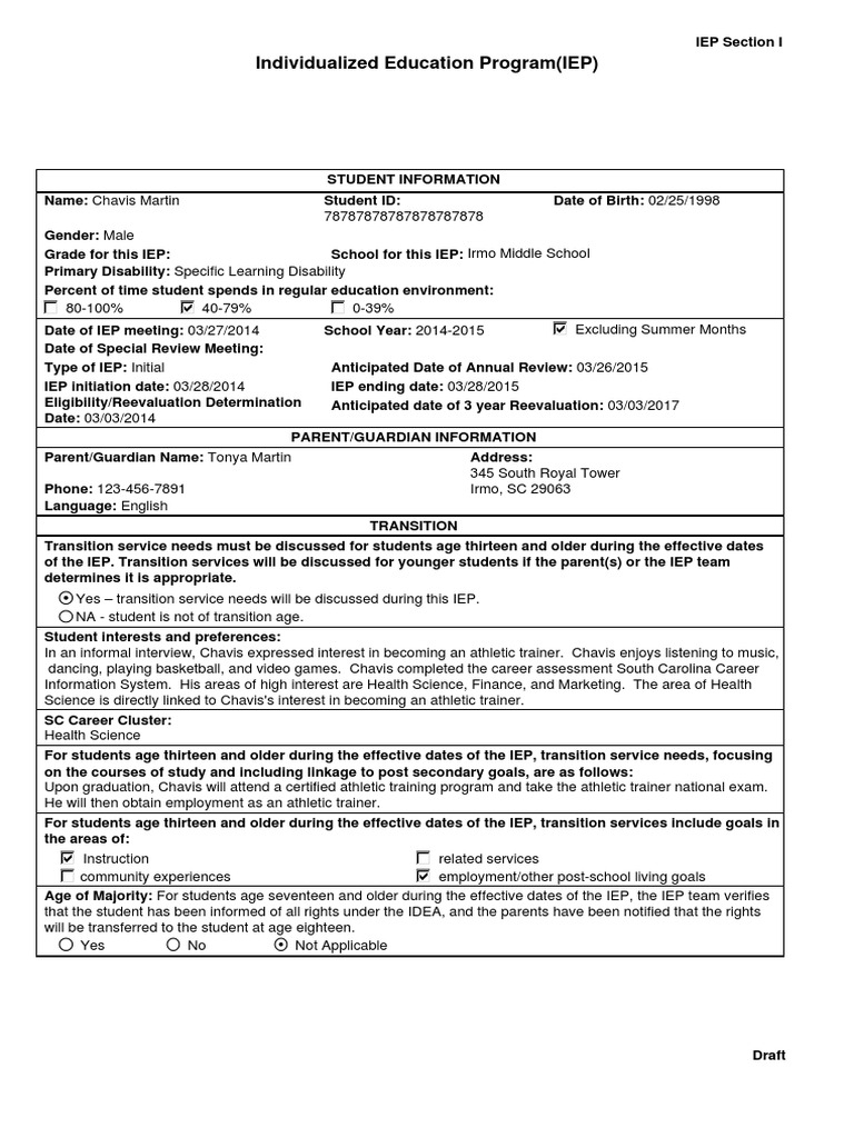 IEP | PDF | Individualized Education Program | Special Education