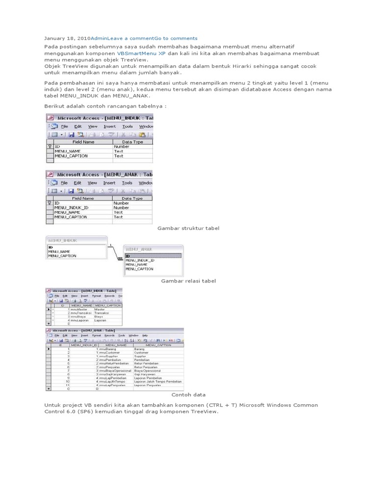 Treeview From Database | PDF | Komputer