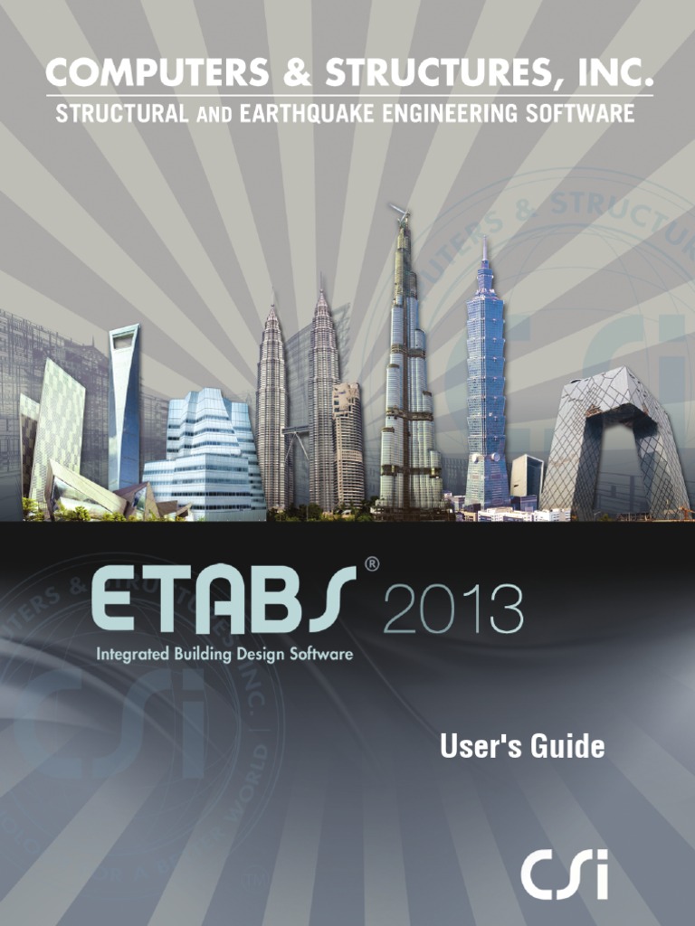 ETABS® 2013 User's Guide | PDF | Button (Computing) | Graphical User Interfaces