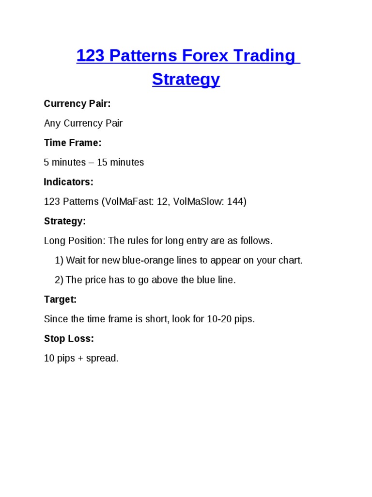 123 Patterns Forex Trading Strategy | PDF