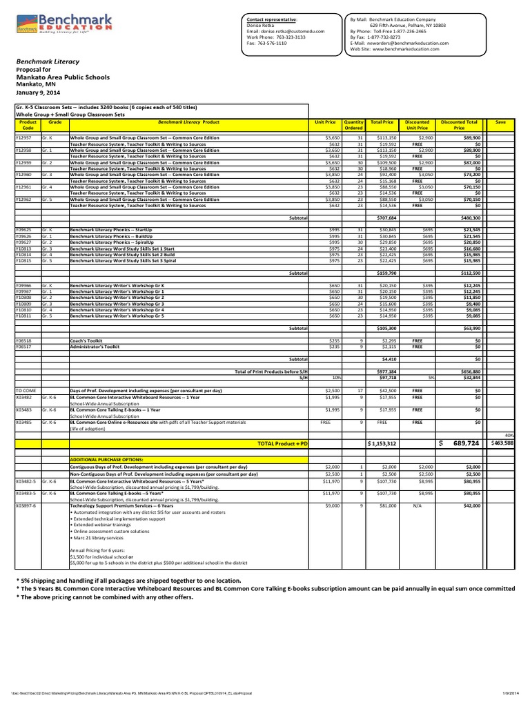 Benchmark Proposal | PDF | Subscription Business Model | Cyberspace