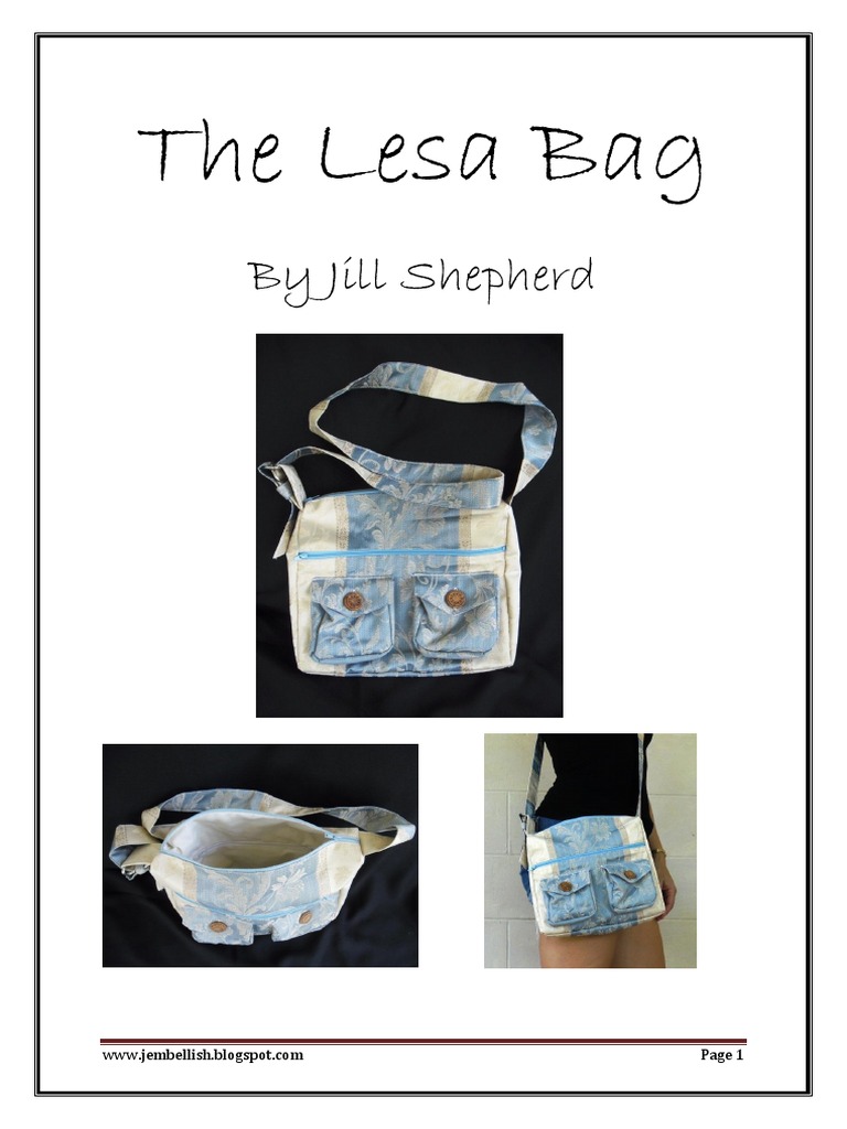The Lesa Bag | PDF | Seam (Sewing) | Sewing