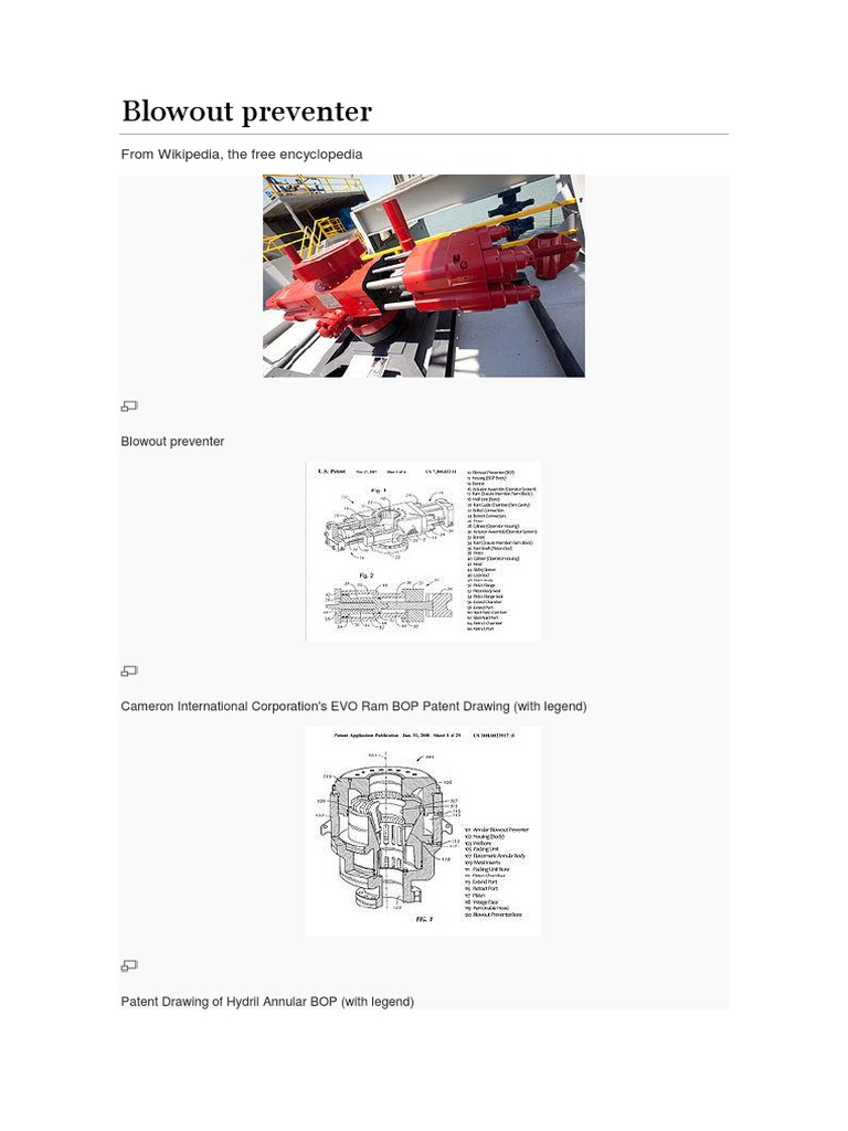 Blowout Preventer | PDF | Blowout (Well Drilling) | Geotechnical ...