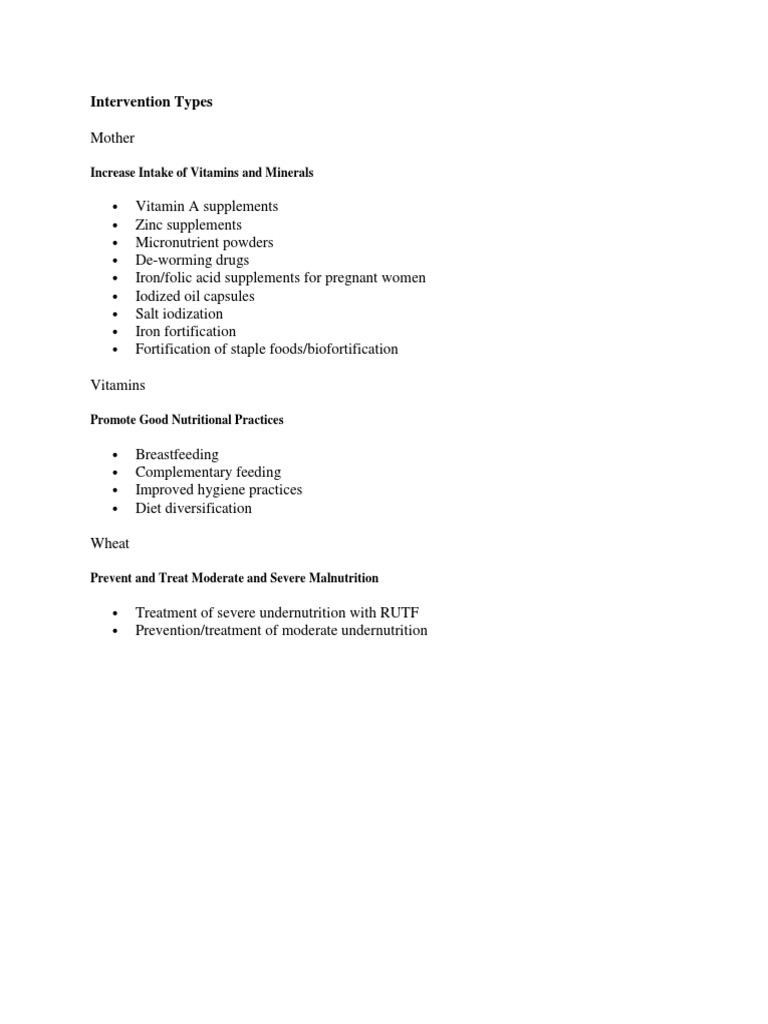Effective Nutritional Interventions Guide | PDF
