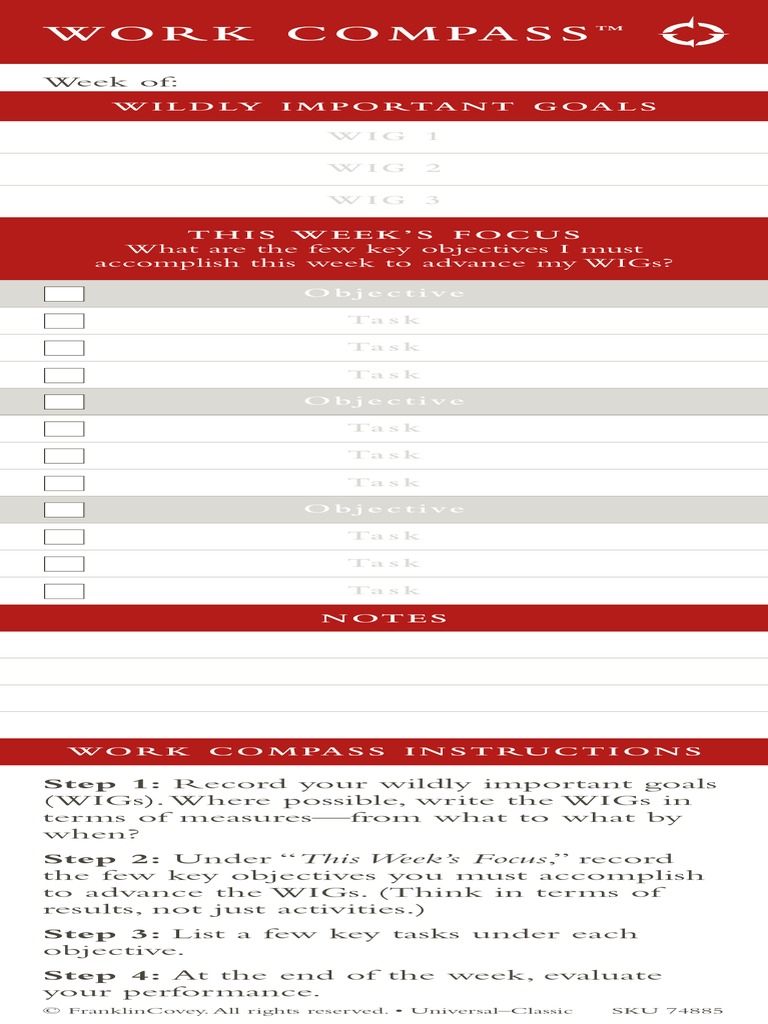 Wildly Important Goals: What Are The Few Key Objectives I Must ...