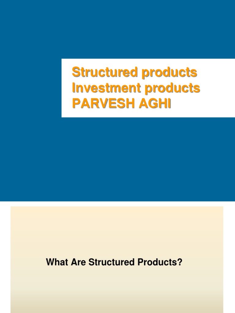 Structured Product | PDF | Bonds (Finance) | Investor