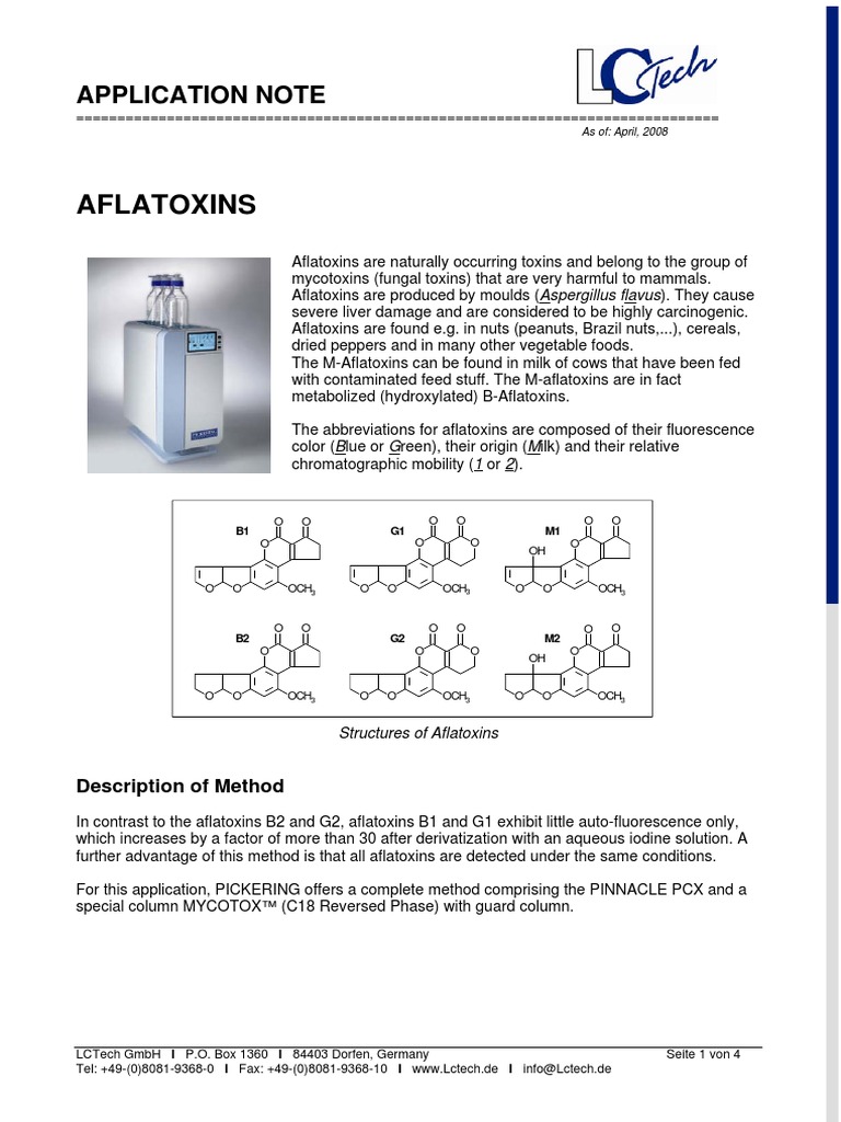 LCTech Application Aflatoxins | PDF | Mycotoxin | High Performance ...