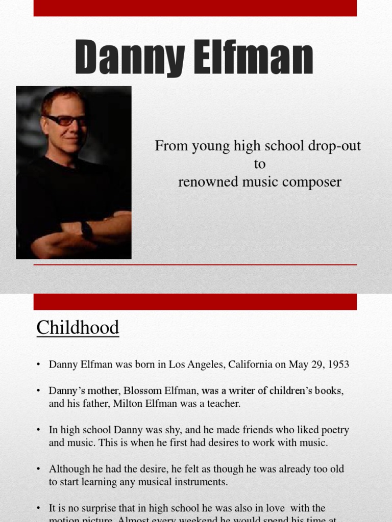 Danny Elfman Biography | PDF | Song Structure | Performing Arts