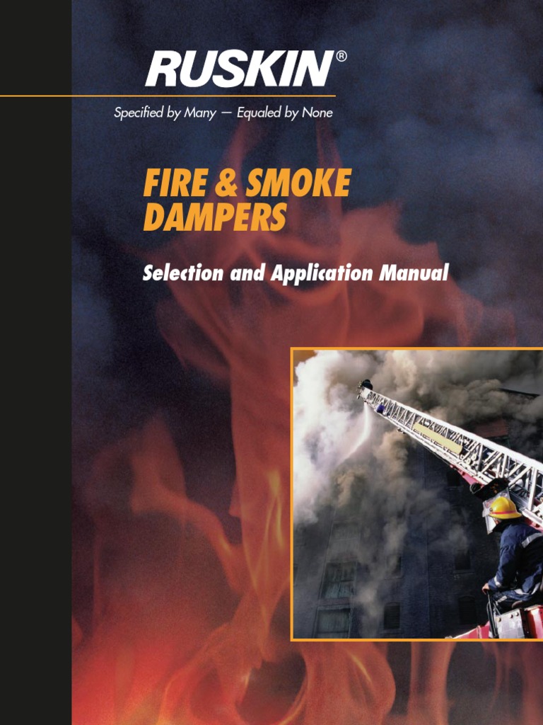 RUSKIN Fire and Smoke Damper Application Guide | PDF | Duct (Flow) | Hvac