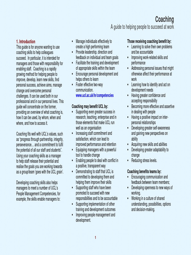 Coaching Toolkit | PDF | Mentorship | Expert