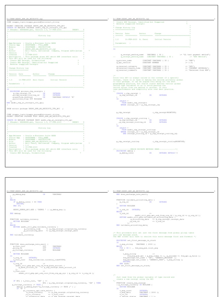Ar Receipts API | PDF | Boolean Data Type | Information Technology ...