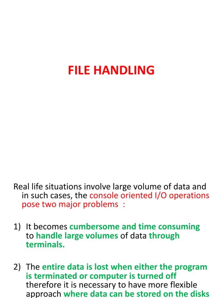 File Handling Read Write Open Close Pdf Pointer Computer Programming C Programming 