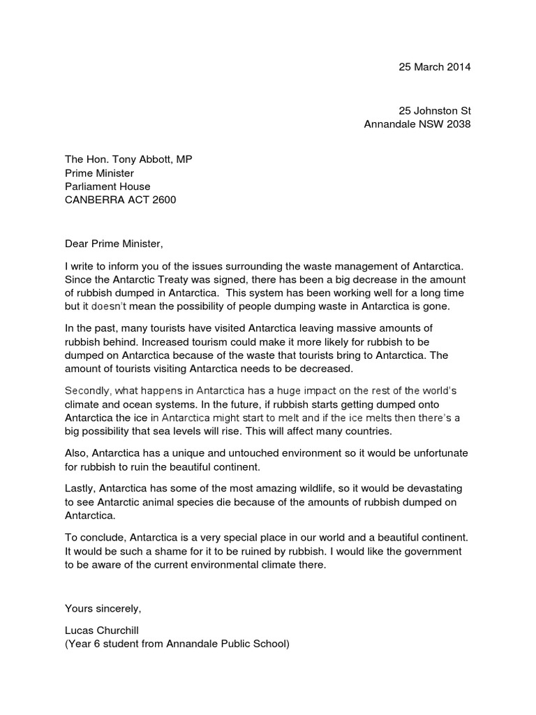 Letter To Prime Minister | PDF | Social Science | Travel