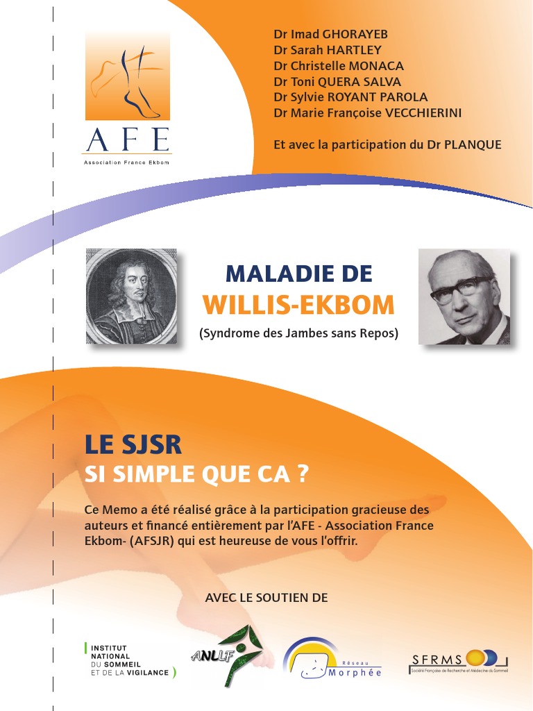 Maladie de Willis-Ekbom | PDF | Dopamine | Accident vasculaire cérébral