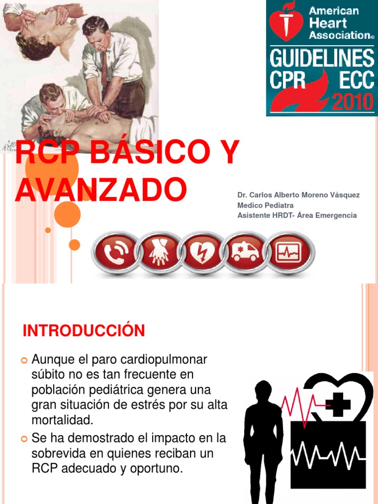 RCP Basico y Avanzado | PDF | Reanimación cardiopulmonar | Paro cardíaco