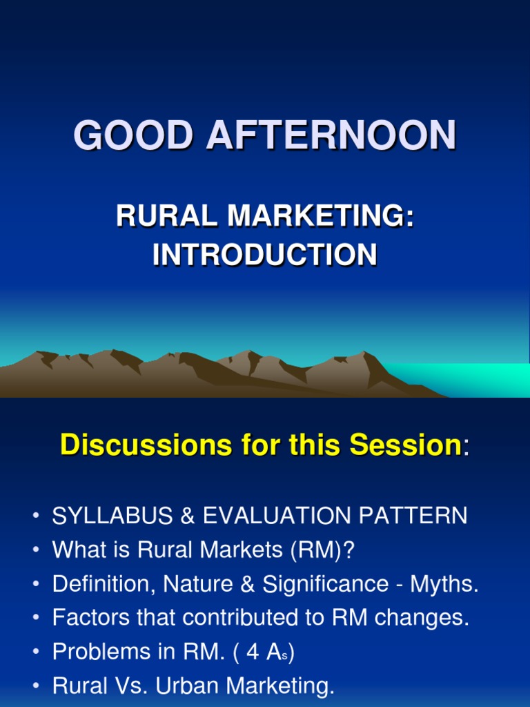 Rural Management 2014 (Intro) | PDF | Rural Area | Agriculture