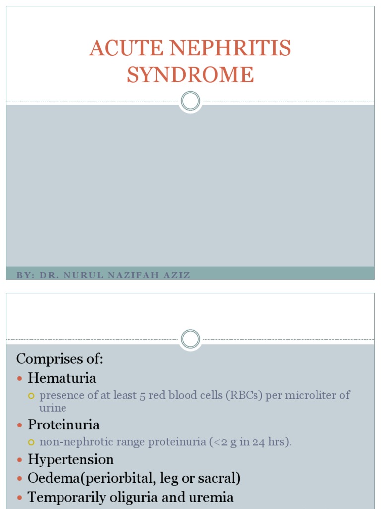 Acute Nephritis Syndrome | Immunology | Organ (Anatomy)