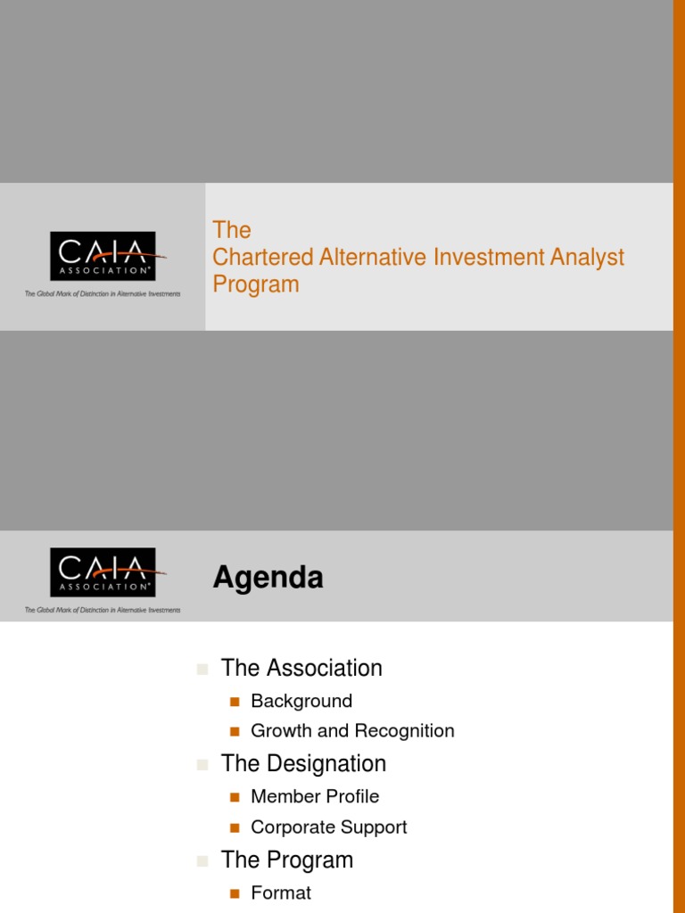 Alternative Investment Certification | PDF