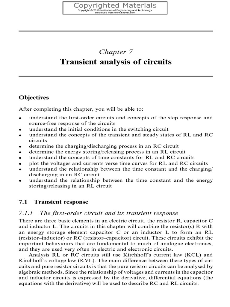 Transient Analysis of RC Circuits | PDF | Electrical Network | Capacitor
