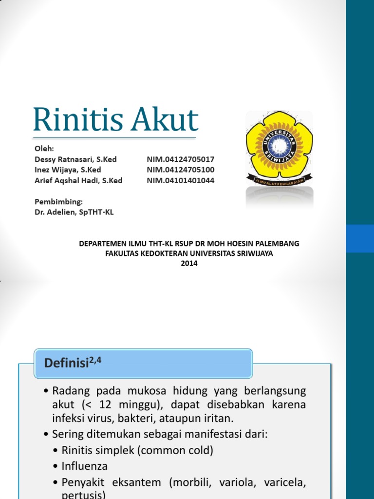 Rinitis AKut | PDF