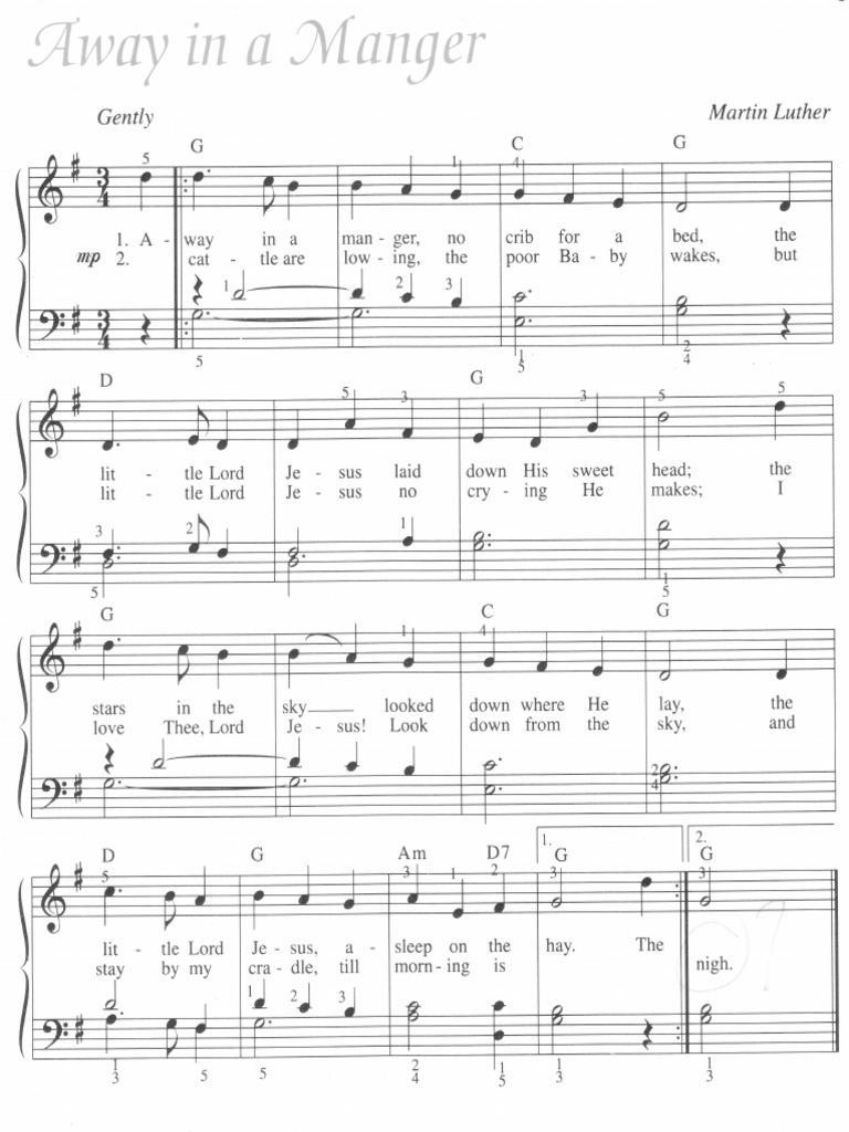 Away in A Manger | PDF