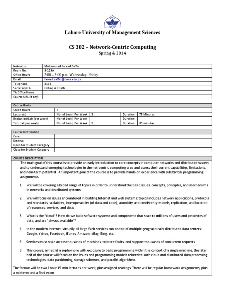 CS 382-Network-Centric Computing-Muhammad Fareed Zaffar | PDF | Apache ... CS 382-Network-Centric Computing-Muhammad Fareed Zaffar | PDF | Apache ...