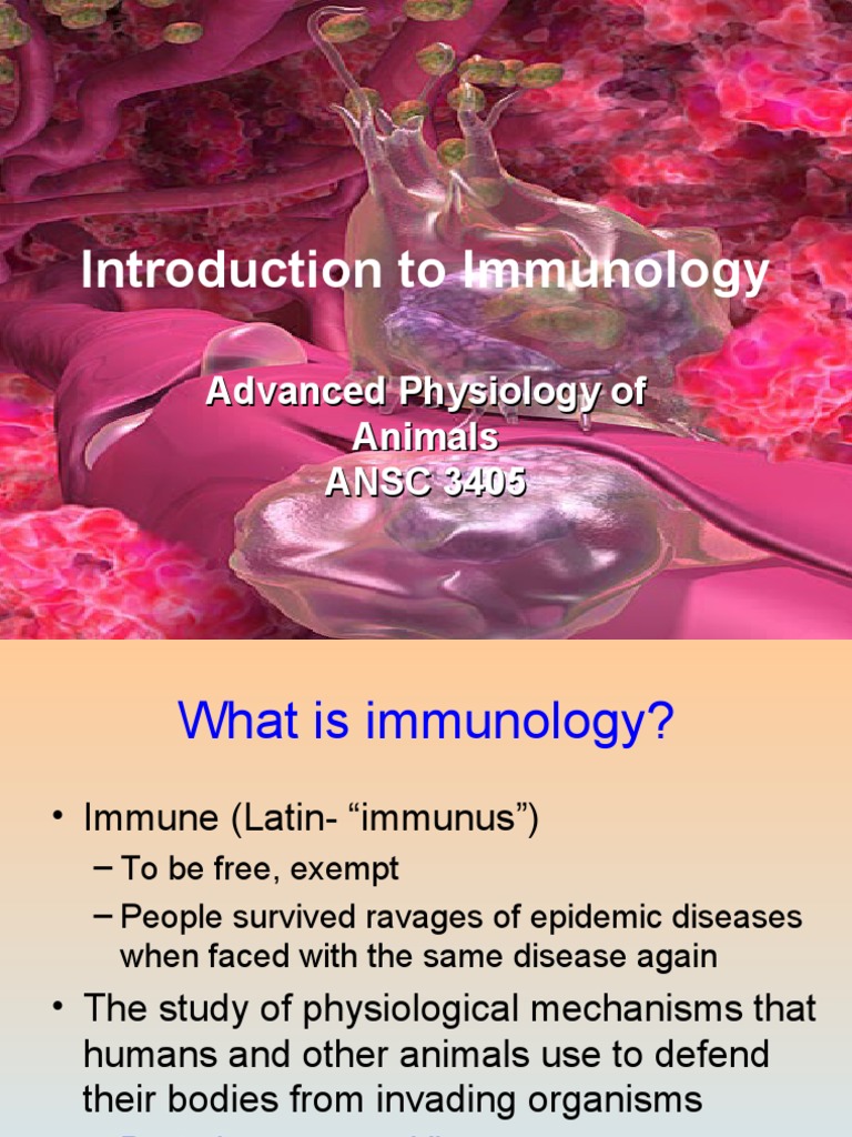 Introduction To Immunology | PDF | Adaptive Immune System | Immune System