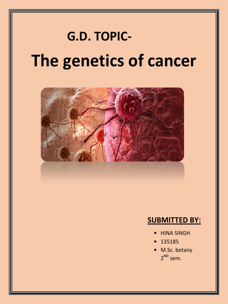 The Genetics of Cancer | PDF