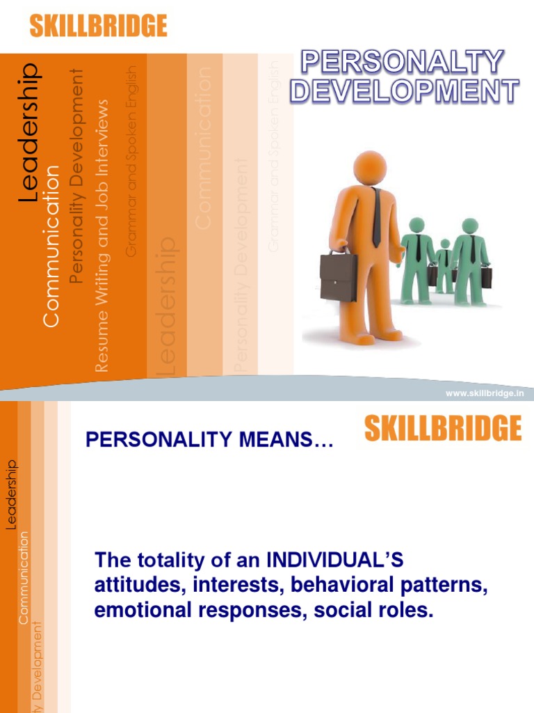 Personality Development for Students | PDF | Career & Growth | Social ...