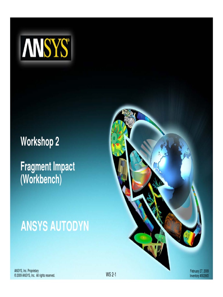 Ansys Autodyn 120 Workshop 02 | PDF | Areas Of Computer Science ...