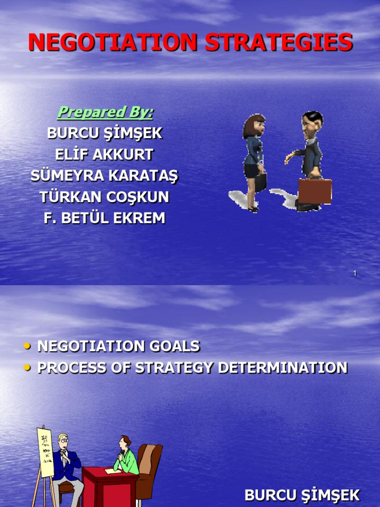 Negotiation Strategies | PDF | Bargaining | Negotiation