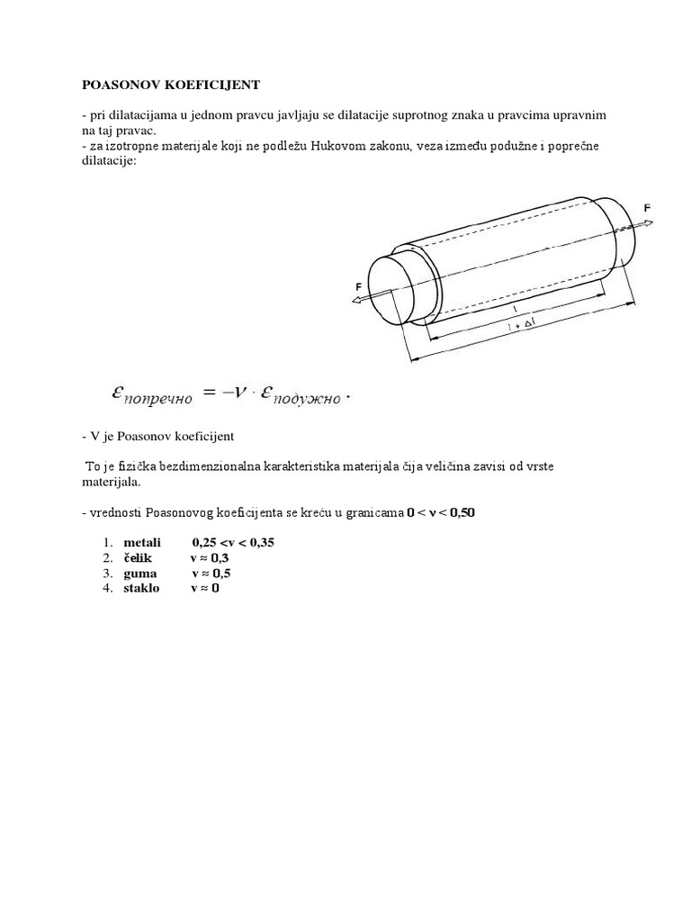 Poasonov Koeficijent | PDF