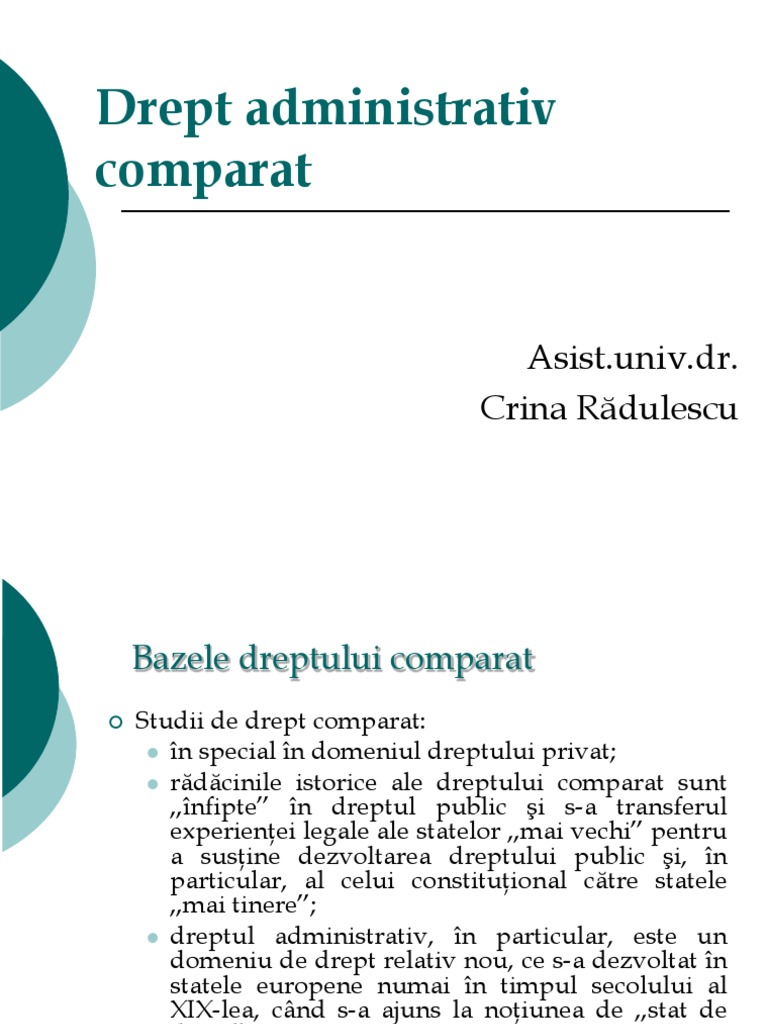 Drept Administrativ Comparat | PDF