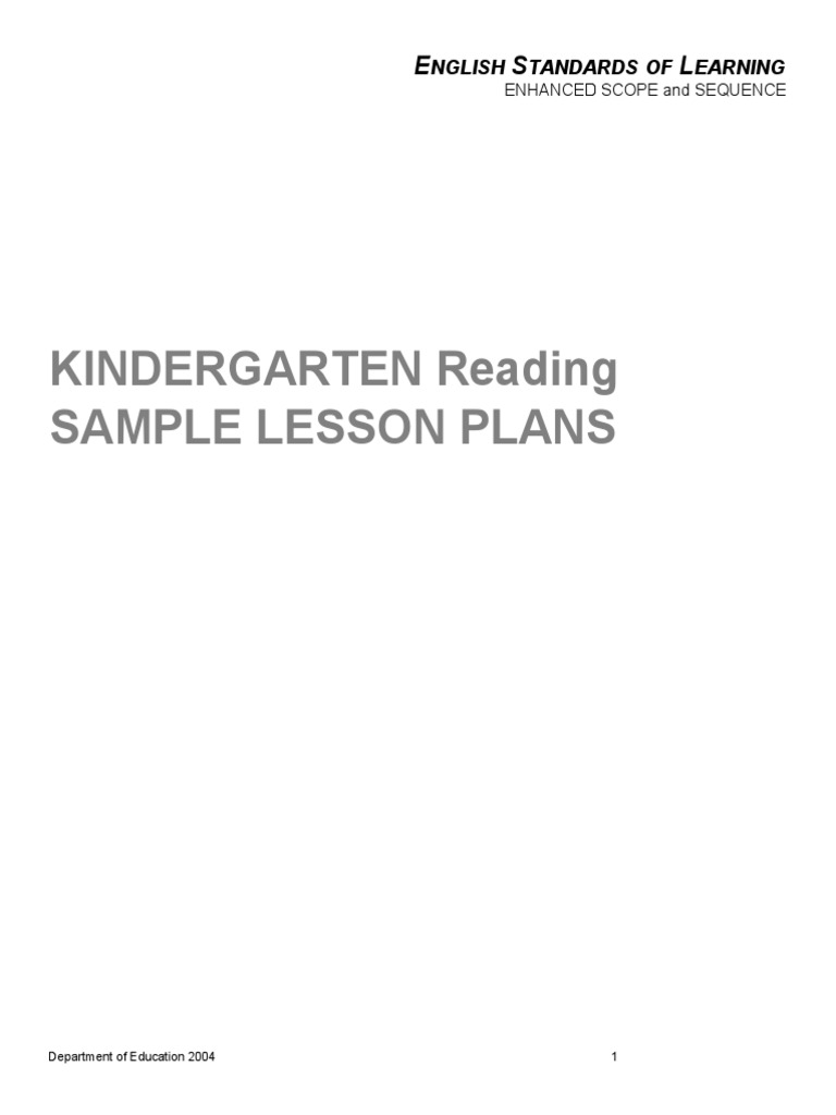 Reading Lesson Plans | PDF | Reading (Process) | Lesson Plan