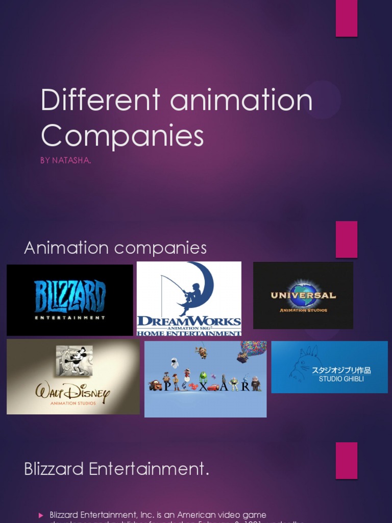 Different Animation Companies | PDF | Dream Works Animation | Pixar