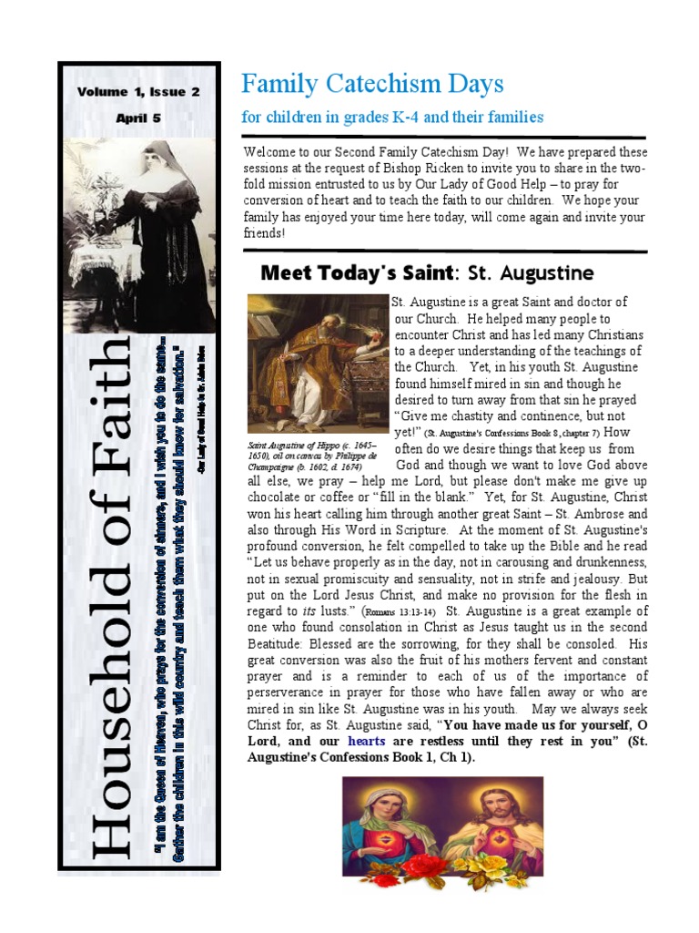 Family Catechism Days: Meet Today's Saint: St. Augustine | Download ...