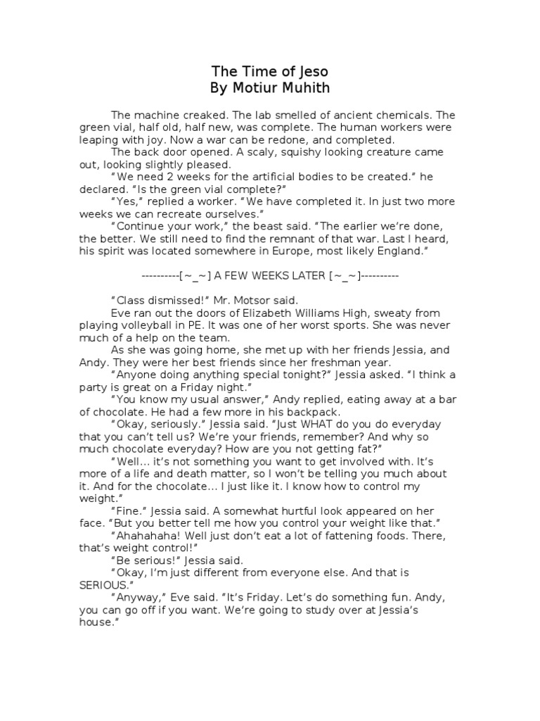 The Time of Jeso Final | PDF | Demons | Ice