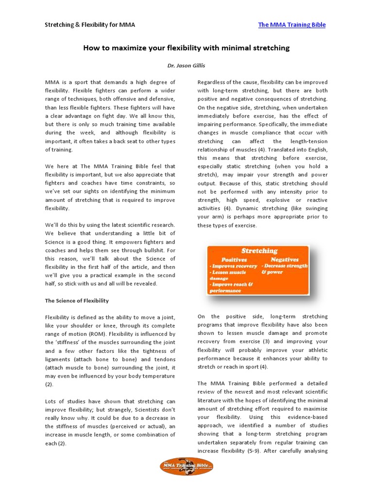 Maximize Your Flexibility | PDF | Flexibility (Anatomy) | Physical Exercise