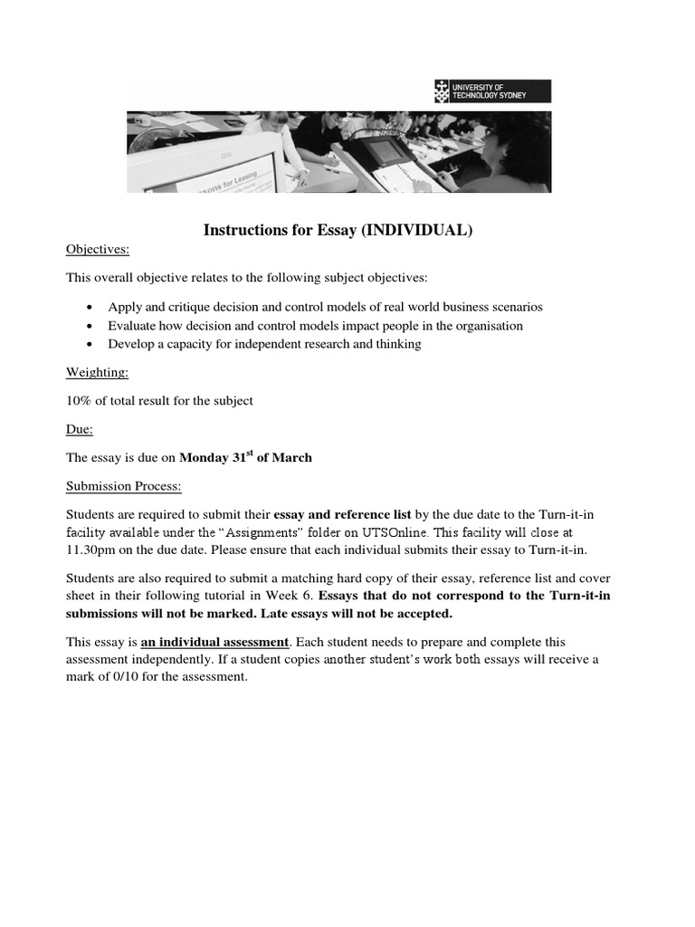 2014 Aut Individual Assignment Brief - Final | PDF | Critical Thinking ...