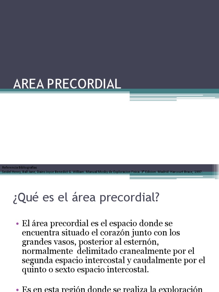 Area Precordial | PDF | Corazón | Sistema circulatorio